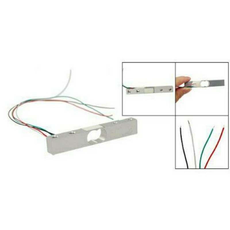 Jual LOADCELL 1 KG STRAIN GAUGE LOAD CELL WHEATSTONE BRIDGE WEIGHT ...
