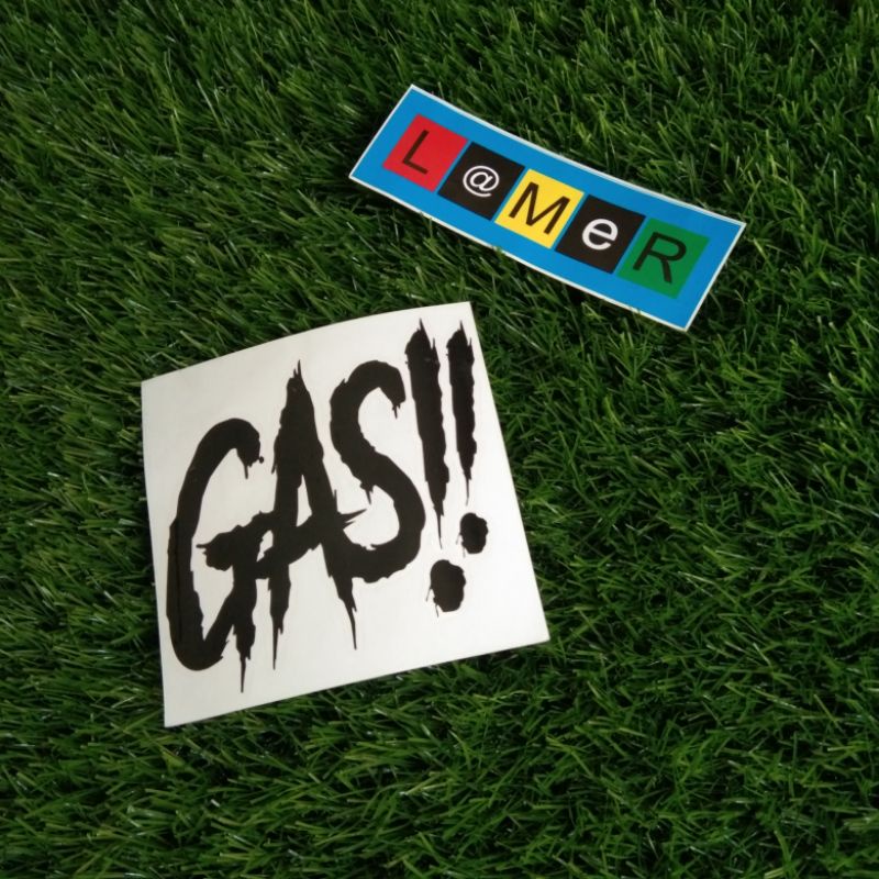 Jual STIKER GAS!! 10 CM HITAM. | Shopee Indonesia