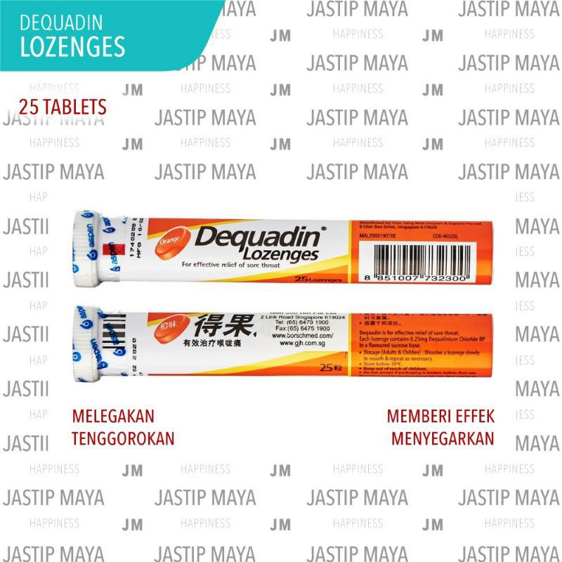 Jual Dequadin Lozenges Singapura isi 25 tablet | Shopee Indonesia