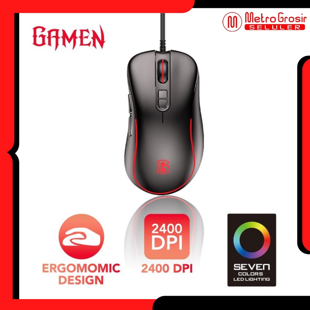 Jual GAMEN GM1000 MOUSE GAMING RGB LIGHTING EFFECT 2400DPI ERGONOMIC ... Jual GAMEN GM1000 MOUSE GAMING RGB LIGHTING EFFECT 2400DPI ERGONOMIC ...