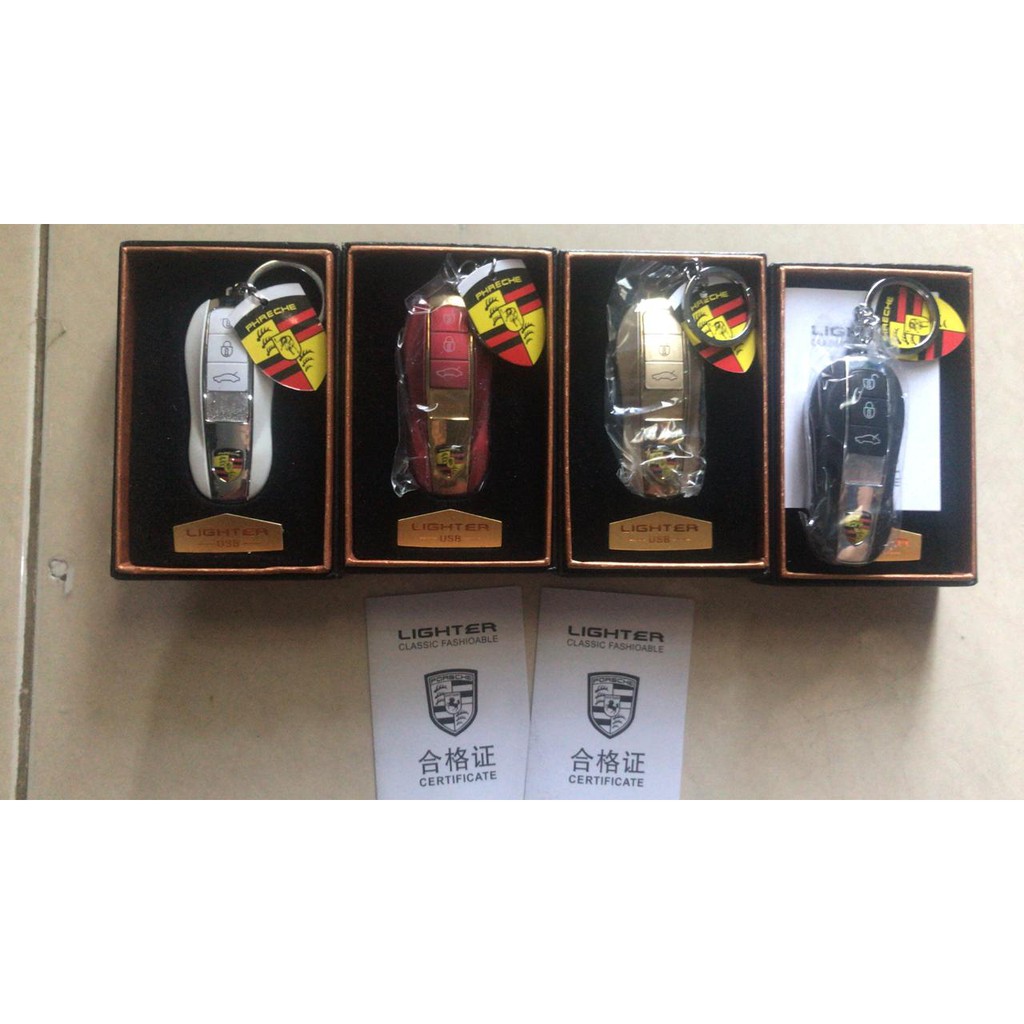 Jual PHRECHE CERTIFICATE USB Lighter Korek Api Elektrik Branded Mobil ...