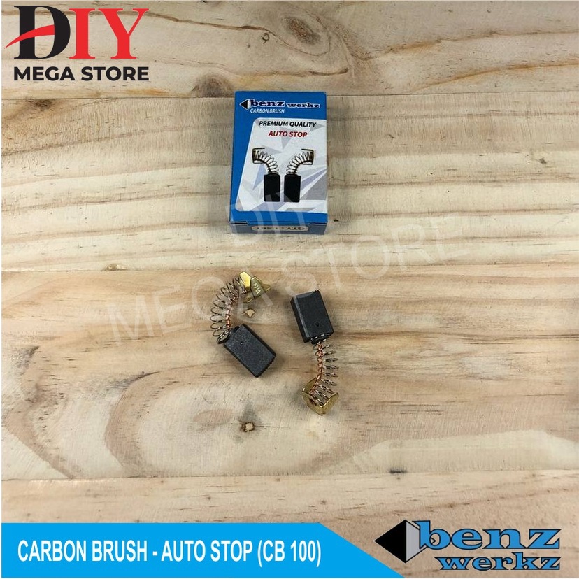 Jual Carbon brush double auto stop CB 100 arang spul mesin gerinda ...