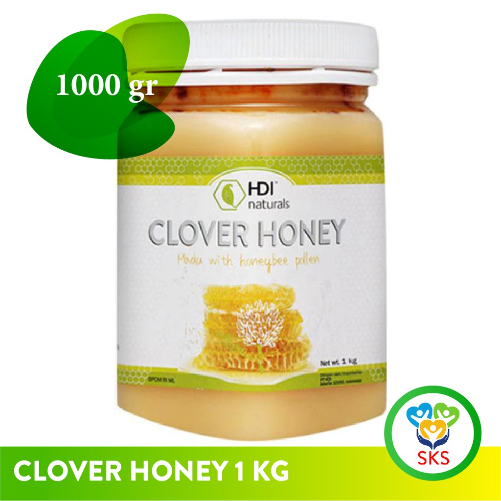 Jual CLOVER HONEY HDI ORIGINAL 100% FREE SENDOK KAYU | Shopee Indonesia