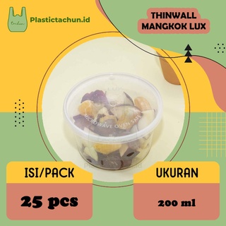 Jual Thinwall Bowl / Mangkok LUX 200 ml 25 set | Mangkok Gule ...