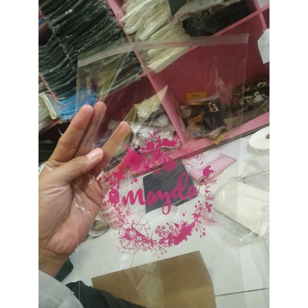 Jual plastik OPP baju sablon custom murah 20x30cm plastik packing baju ...