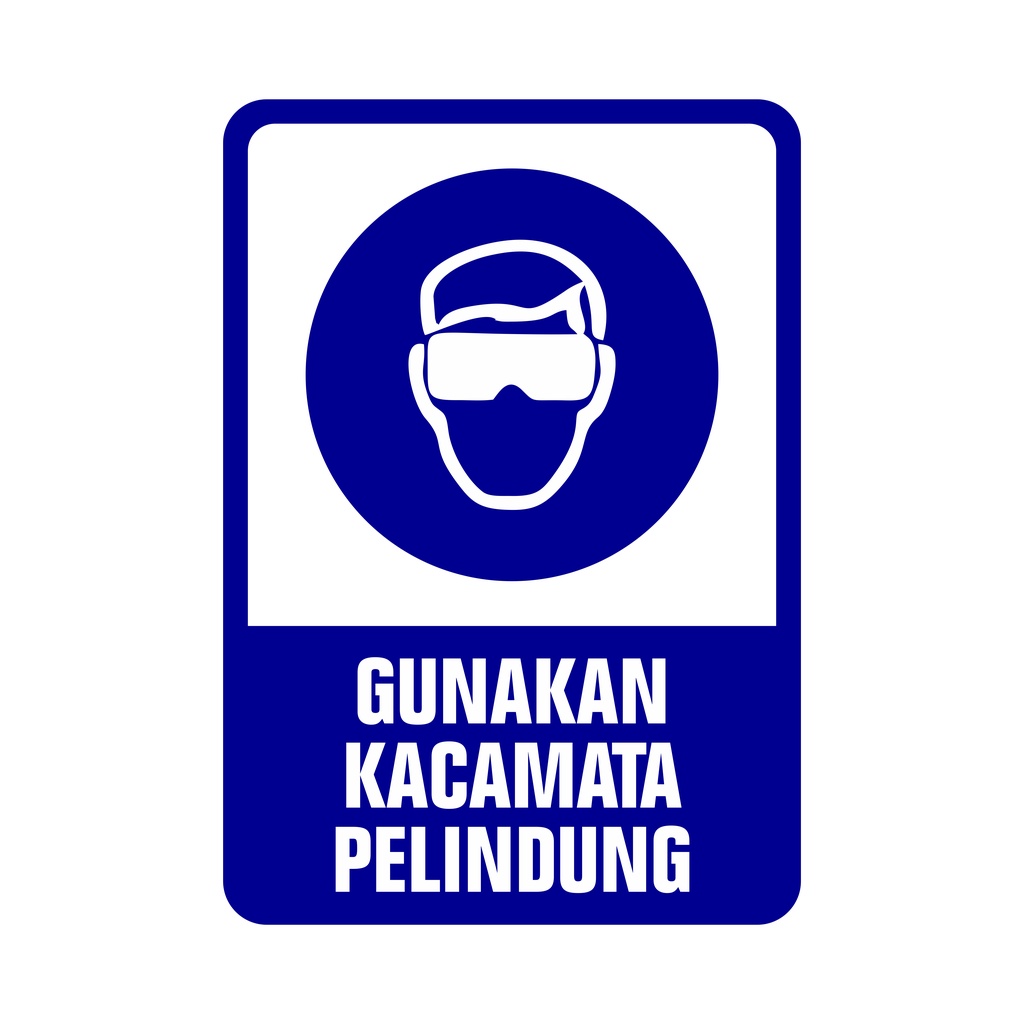 Jual RAMBU GUNAKAN KACAMATA PELINDUNG 35CM X 50CM PLAT ALUMUNIUM ...