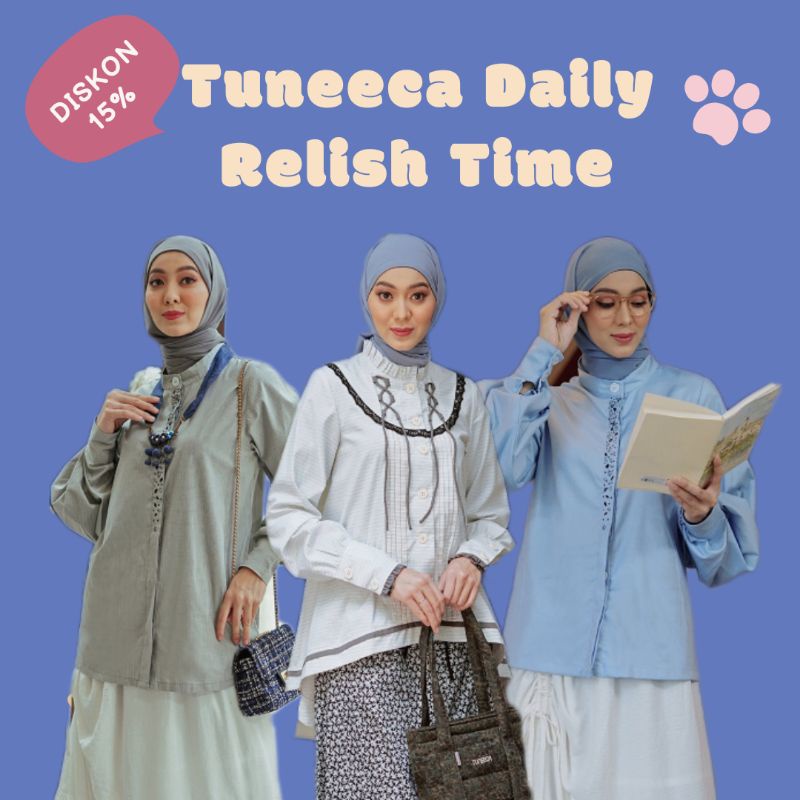 Jual Baju Tuneeca Daily Relish Time | Shopee Indonesia