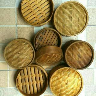 Jual kukusan dimsum siomay klakat langseng bambu (1susun) | Shopee ...