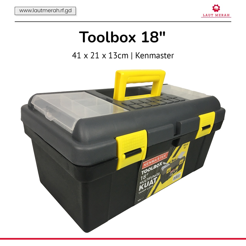 Jual Kenmaster Tool Box 18 In - Kotak Perkakas - TOOL059 | Shopee Indonesia