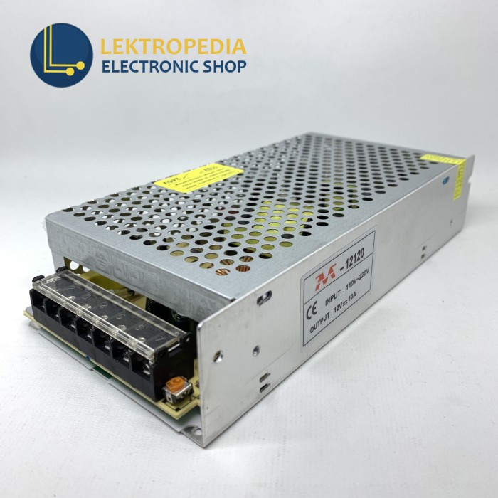 Jual Adaptor Power Supply 12V 10A Ram Besi Jaring 12volt 12 v volt 10ampere 10 a ampere | Shopee ...