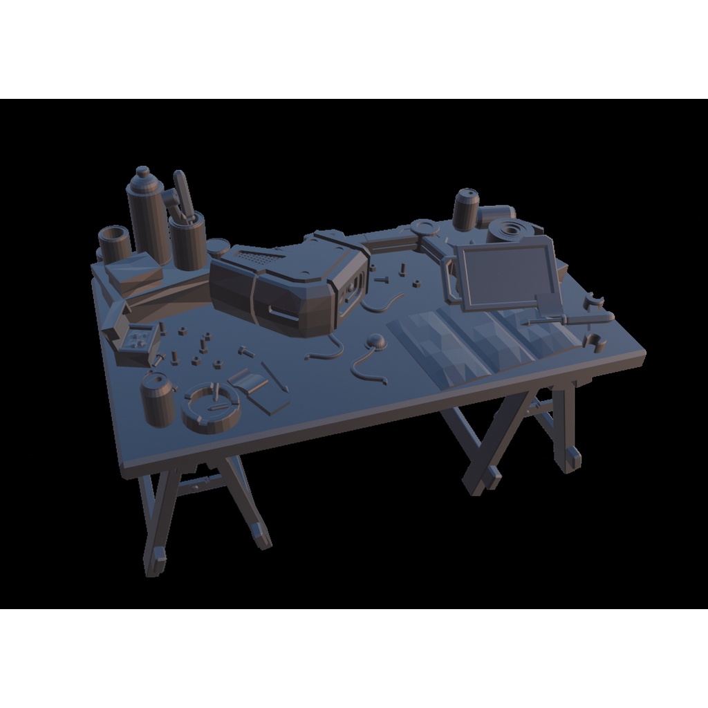 Jual MINIATURE FIGURE WORKSTATION TABLE DESK 1/64 HO DIORAMA | Shopee ...