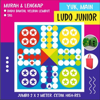 Jual Ludo jumbo murah + dadu + tas (2x2 m) | Shopee Indonesia