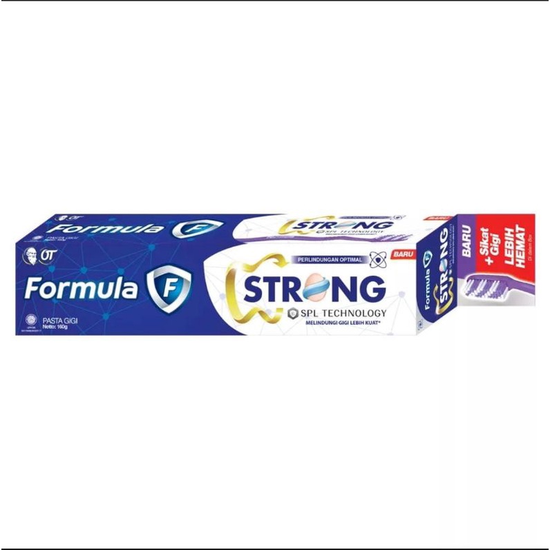 Jual PASTA GIGI FORMULA STRONG 160gr free SIKAT GIGI | Shopee Indonesia
