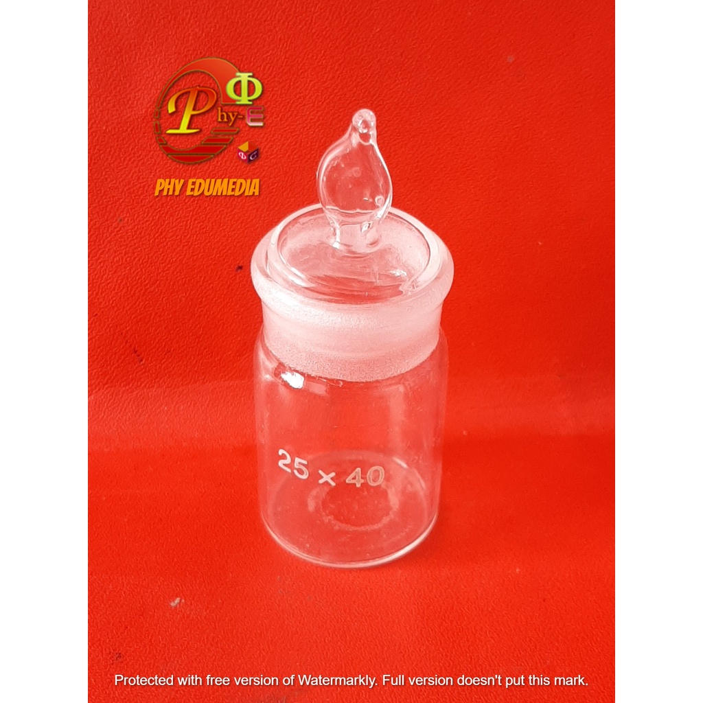 Jual Botol Timbang 25 x 40 mm / Weighing Bottle Tall Form With Glass ...