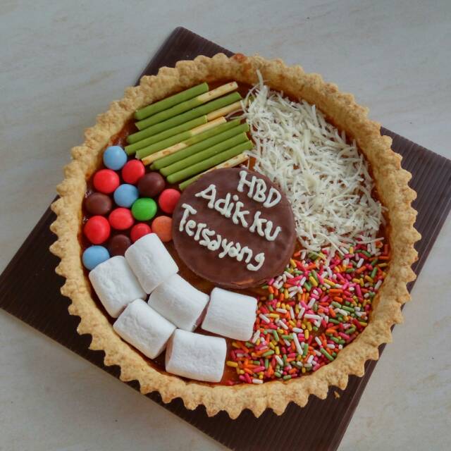 Jual Pie Susu Topping Ukuran Besar Birthday Cake Tart Egg Tart Kue