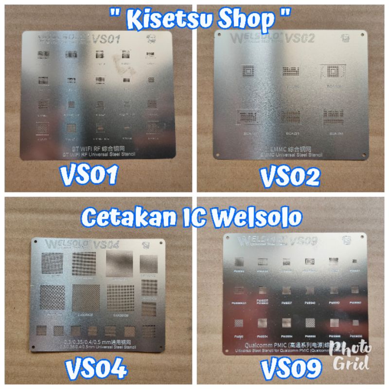 Jual CETAKAN IC / PLAT IC HP PONSEL SMARTPHONE UNIVERSAL WELSOLO VS09 VS05 VS04 VS02 VS01 IC ...