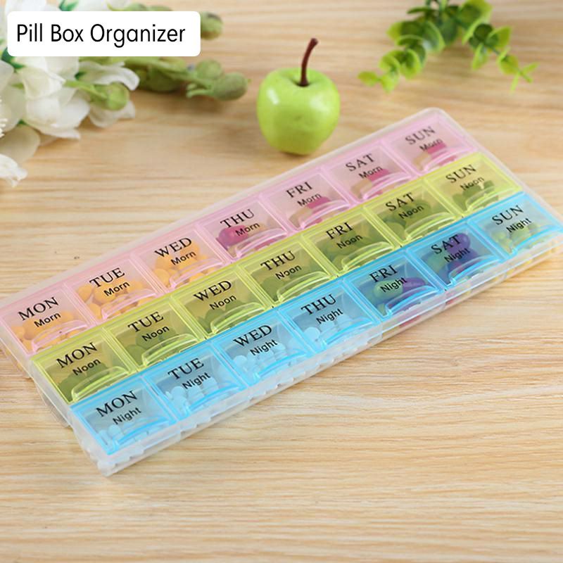 Jual Pill box 21 grid / kotak obat harian / pill case Indonesia|Shopee ...