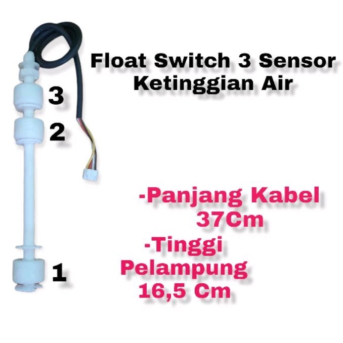 Jual Sensor Pelampung Float Switch Air Dispenser Galon Bawah 4 Kabel 3 ...