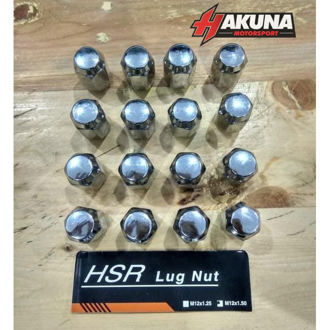 Jual Mur Roda/Lug Nut Racing Fujita 12x1,25 Kunci 19 Isi 16/20 Pcs ...