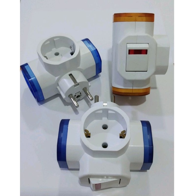 Jual Colokan t colokn listrik cabang 3 sambungan colokan colokan t ...