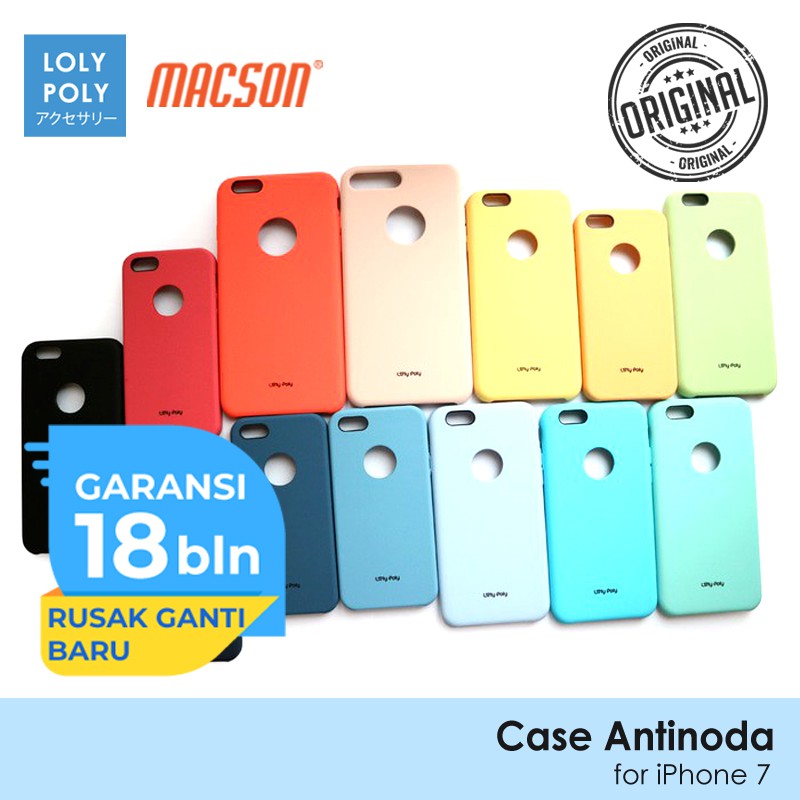Jual Lolypoly Full Cover Soft Case Silicon Anti Noda iP 7 / 7+ (Bolong ...