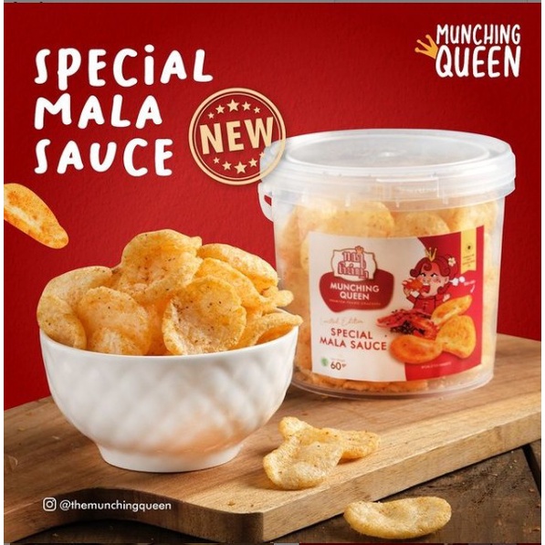 Jual Munching Queen Prawn Crackers : Special Mala Sauce (Kerupuk Udang ...