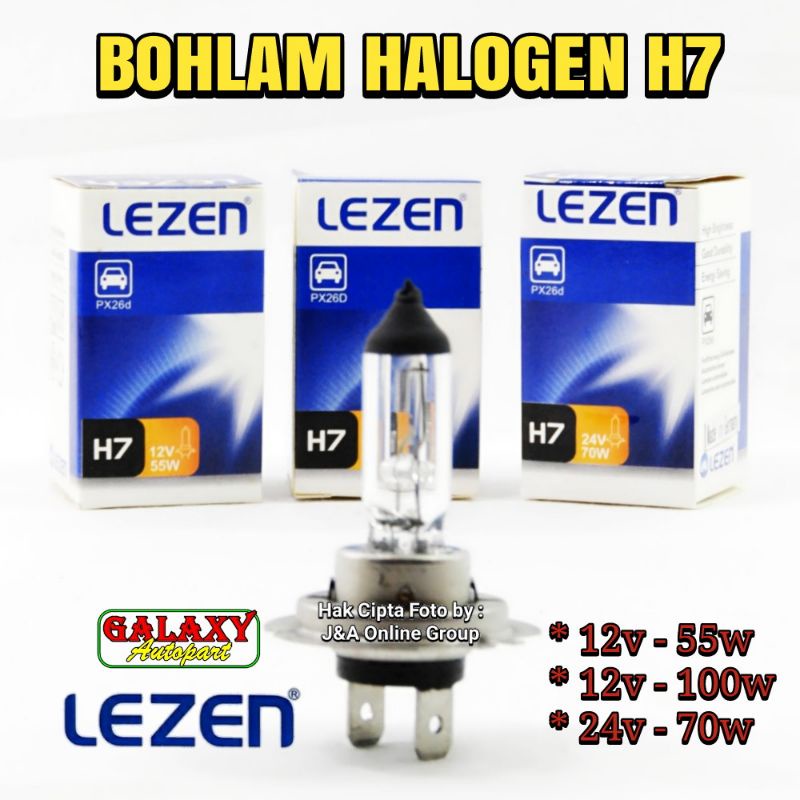 Jual Bohlam Halogen Lezen H7 - Original | Shopee Indonesia