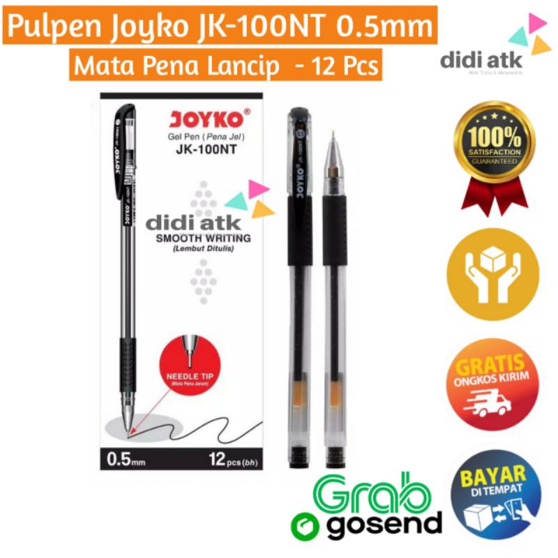 Jual Pulpen Joyko JK-100NT / Pen Gel Minyak / Pena Jel Lancip | Shopee Indonesia