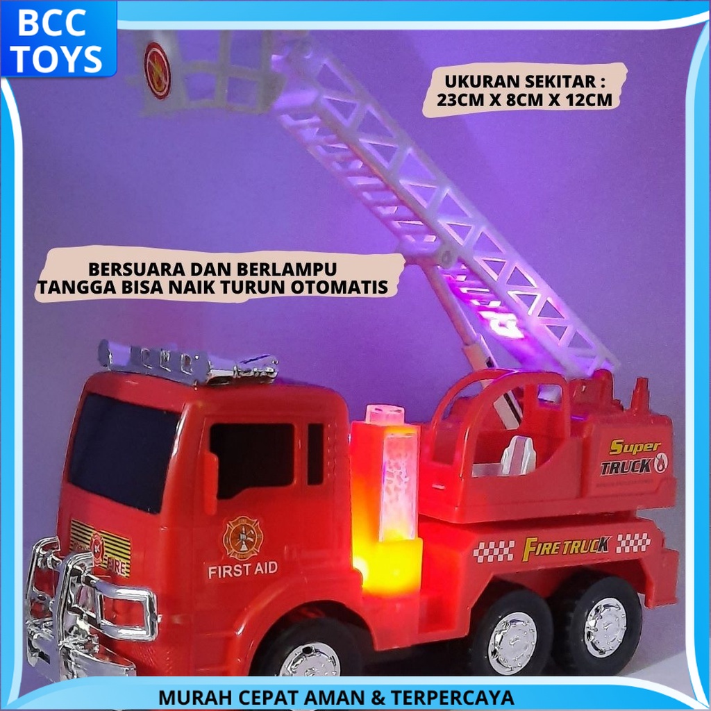 Jual MAINAN ANAK MOBIL PEMADAM KEBAKARAN PMK FIRE RESCUE TEAM TANGGA ...