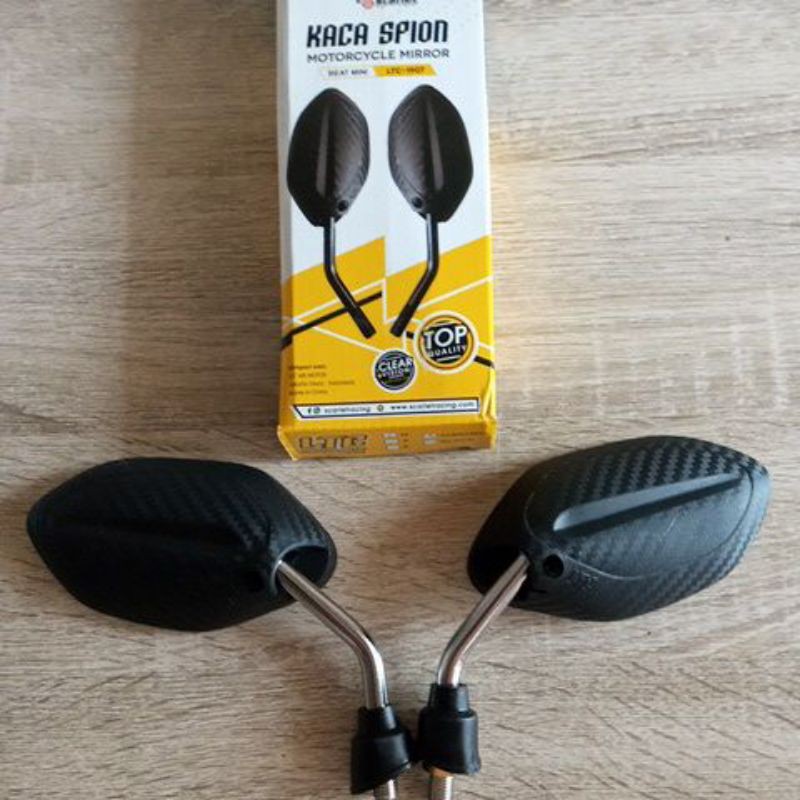 Jual Spion Beat Carbon Karbon Beat Scoopy Vario Tangkai Pendek Chrome ...
