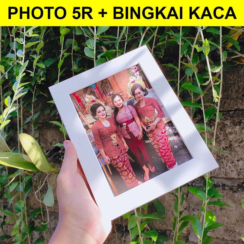 Jual CETAK FOTO 5R + BINGKAI KACA MINIMALIS | Shopee Indonesia
