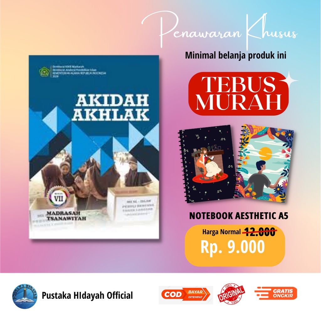 Jual Buku Siswa AKIDAH AKHLAK Kelas 7 Madrasah Tsanawiyah - KEMENAG Buku Pendidikan Agama Islam ...