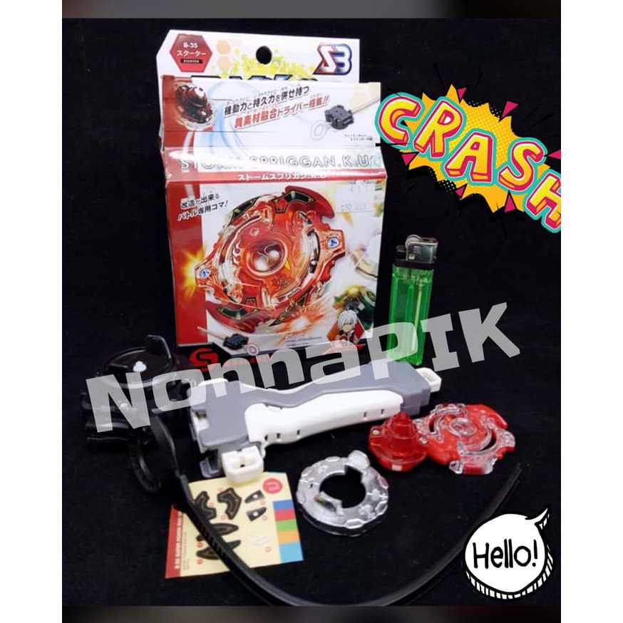 Jual beyblade storm Spriggan b35 grip burst mainan gasing terbaru ...