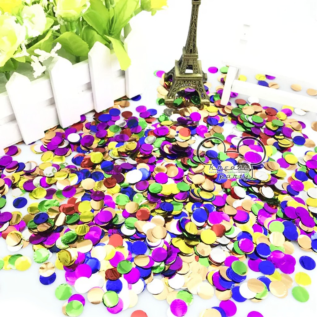Jual Confetti Mix Warna / Confetti Isi Balon / Bulat Bubble / Isi ...