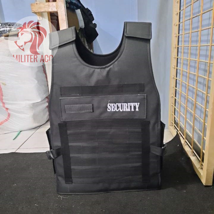 Jual Rompi Security/ Rompi Hitam Tebal / Rompi Angin Motor Hitam Polos ...