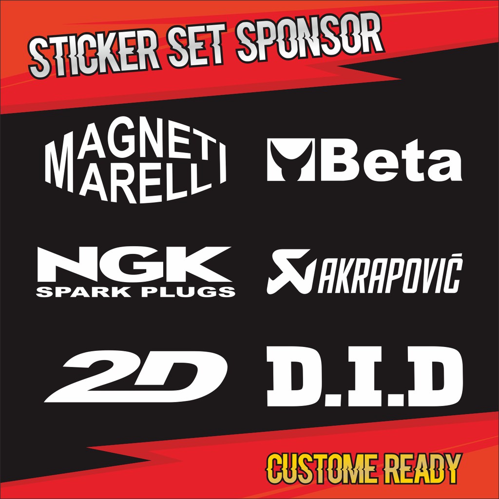 Jual Sticker Cutting Sponsor Motogp | Shopee Indonesia