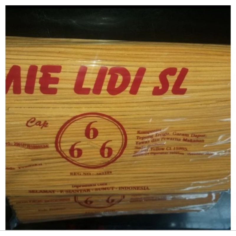 Jual Mie Lidi Cap 666 / Mie Lidi cap 999 /Mie telur /Mie gomak / Mie ...