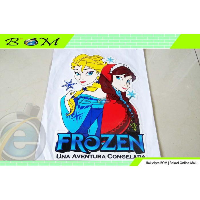Jual sticker stiker motor mobil cartoon kartun frozen elsa una aventura ...