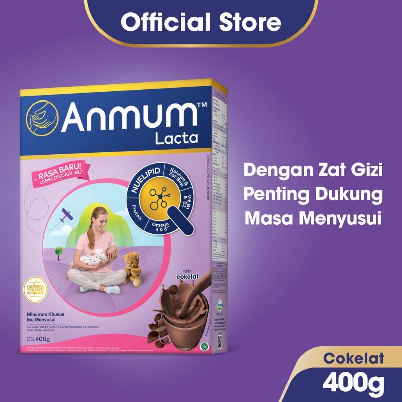 Jual Anmum Lacta Chocolate - Susu Ibu Menyusui 400 gr | Shopee Indonesia