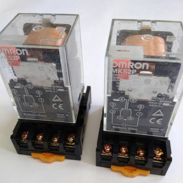 Jual Relay Omron MKS2P Original plus Socket | Shopee Indonesia
