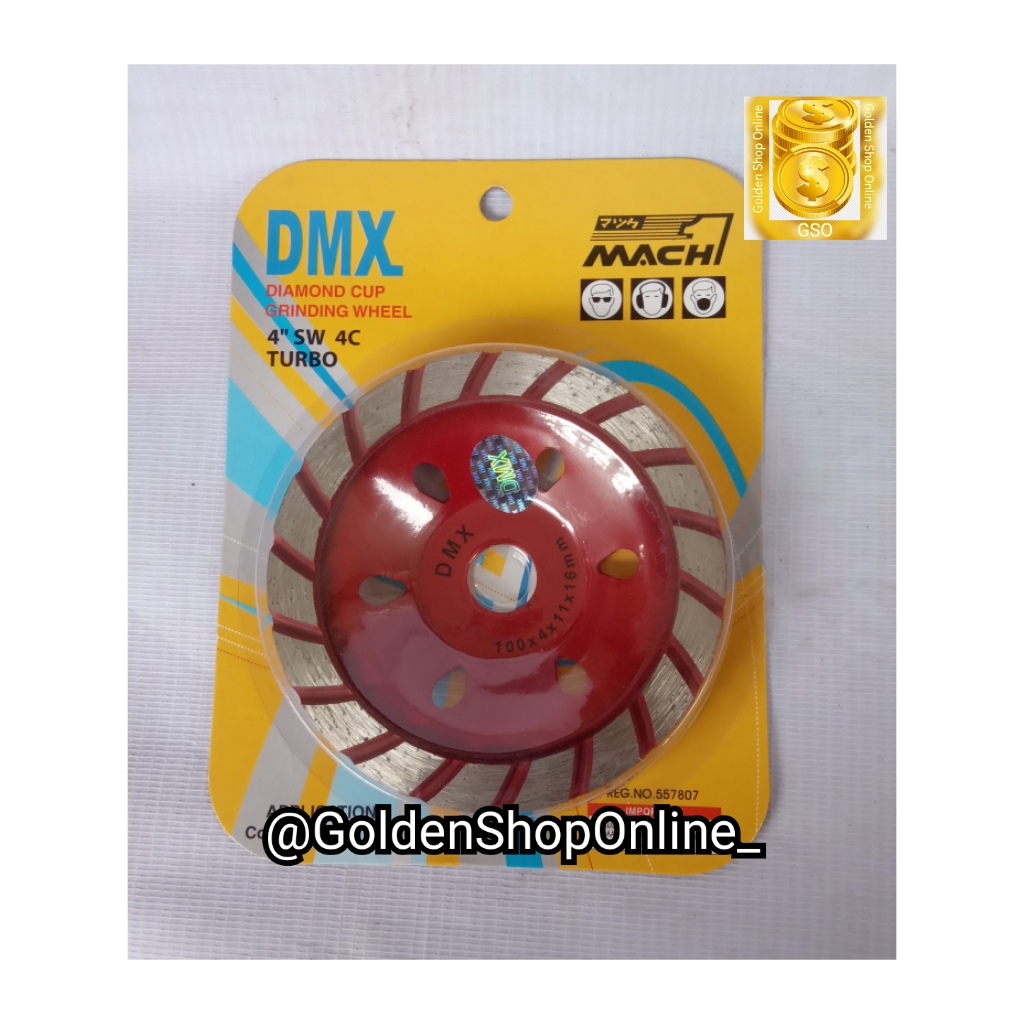 Jual Diamond Cup Ukuran 4 inchi DMX Untuk Asah Beton / Tembok | Shopee ...