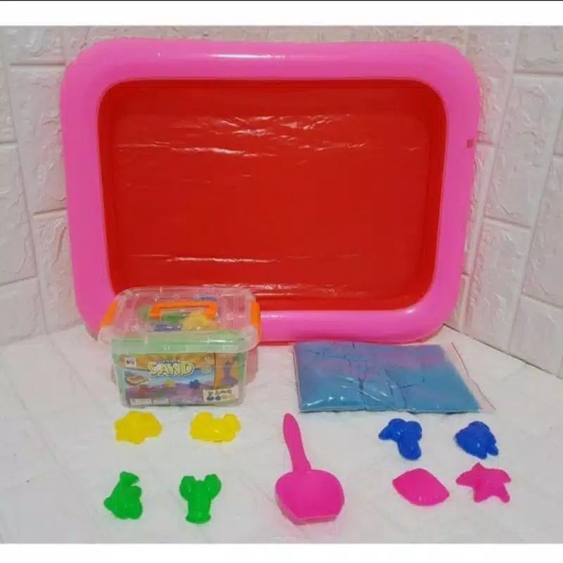 Jual Mainan Pasir Sintetis / Mainan Pasir Ajaib 1 set / Mainan Anak ...