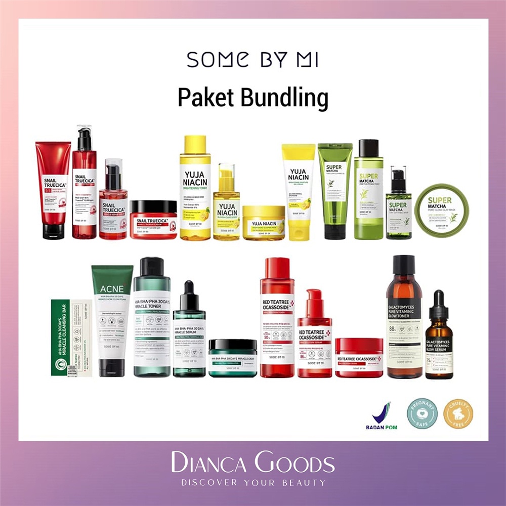 Jual [BPOM] SOME BY MI PAKET BUNDLING MIRACLE / SNAIL / YUJA / MATCHA ...