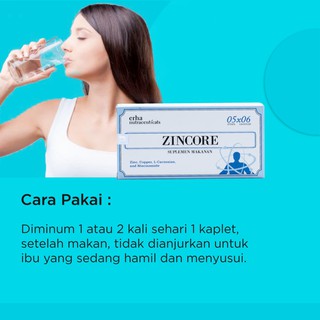 Jual Original ERHA Nutraceuticals Zincore 30 caps - Suplemen Makanan ...