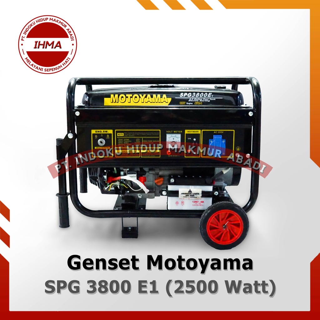 Jual Genset Listrik Bensin Motoyama SPG 3800 E1 - Gasoline Generator ...