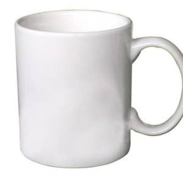 Jual Gelas Mug keramik 11 oz putih polos non coating Indonesia|Shopee ...