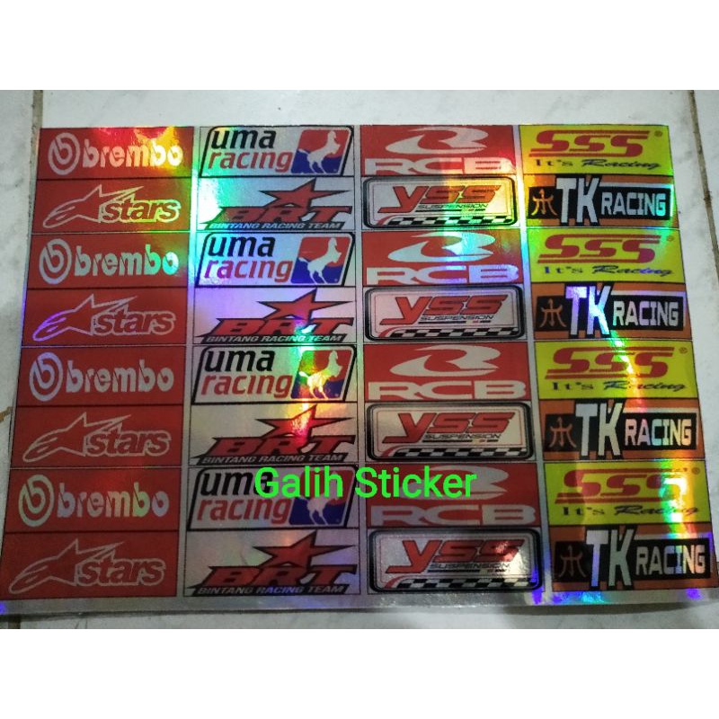 Jual Stiker Sponsor Racing Hologram Murah | Shopee Indonesia