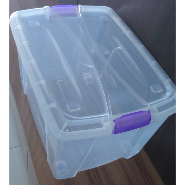 Jual Box Container / Kotak Plastik / Box Plastik ukuran 50 liter + Roda ...