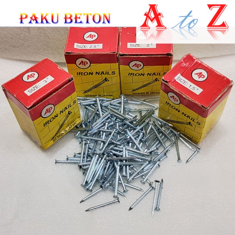 Jual paku beton putih (1kotak)/paku tembok putih | Shopee Indonesia