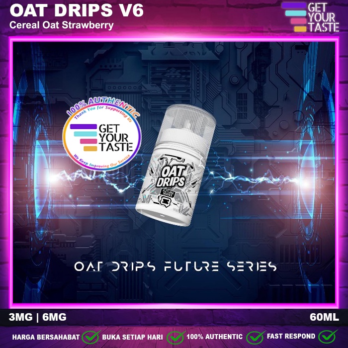 Jual Liquid Oat Drips V6 Future Series 60ML by JVS x Steam Queen ...